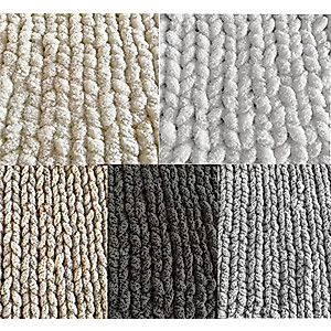 Chunky Yarn for Arm Knitting Blanket Dark Green Chunky Chenille Yarn