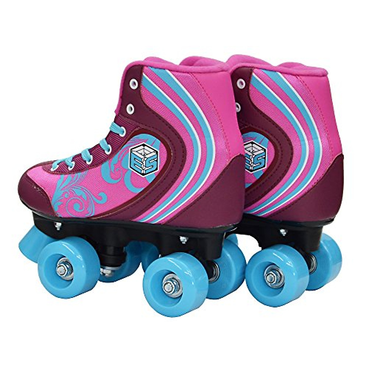 Epic Skates Can05 Kids Cotton Candy Quad Roller Skates, Purple, Youth 5, CottCan05