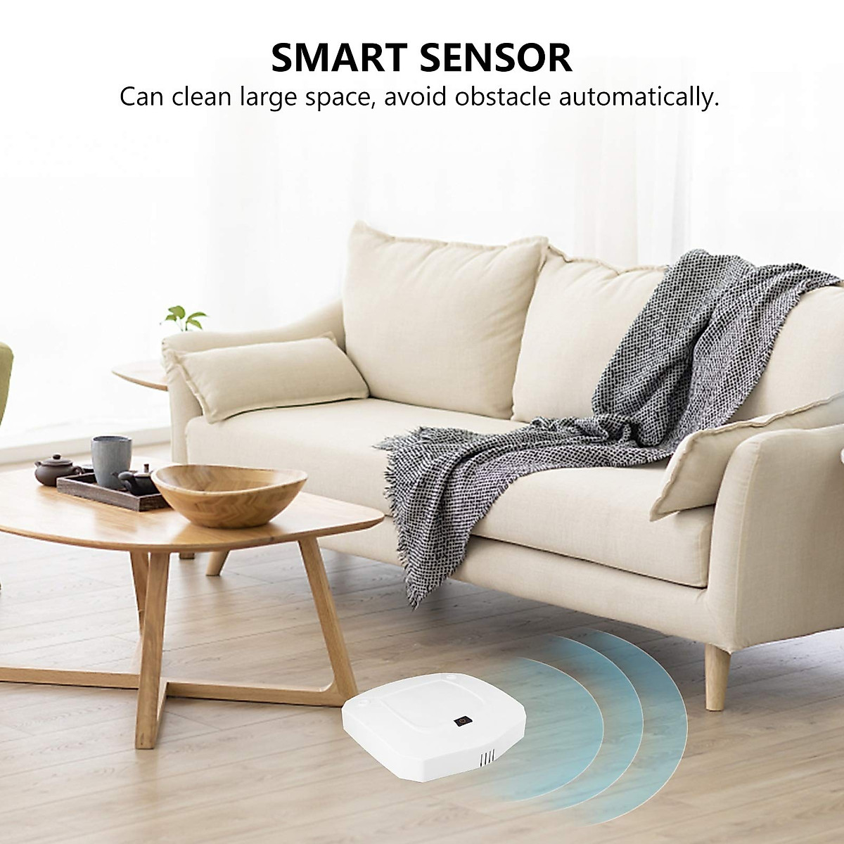 Hemoton Sweeping Robot Household Vacuum Cleaners Handheld Vacuums Dust Busters Cars Mops Flooring Vacuum Cleaners for Home Vacuum Robot Robots Auto Cleaner Plastic White Carpet Cordless