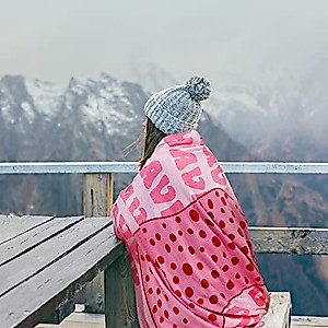 Pink Room Aesthetic Blanket Preppy Room Blanket Decor Ultra Soft Throw Blanket for Teen Girls Bedroom Women Girl Bedding Sofa Decor