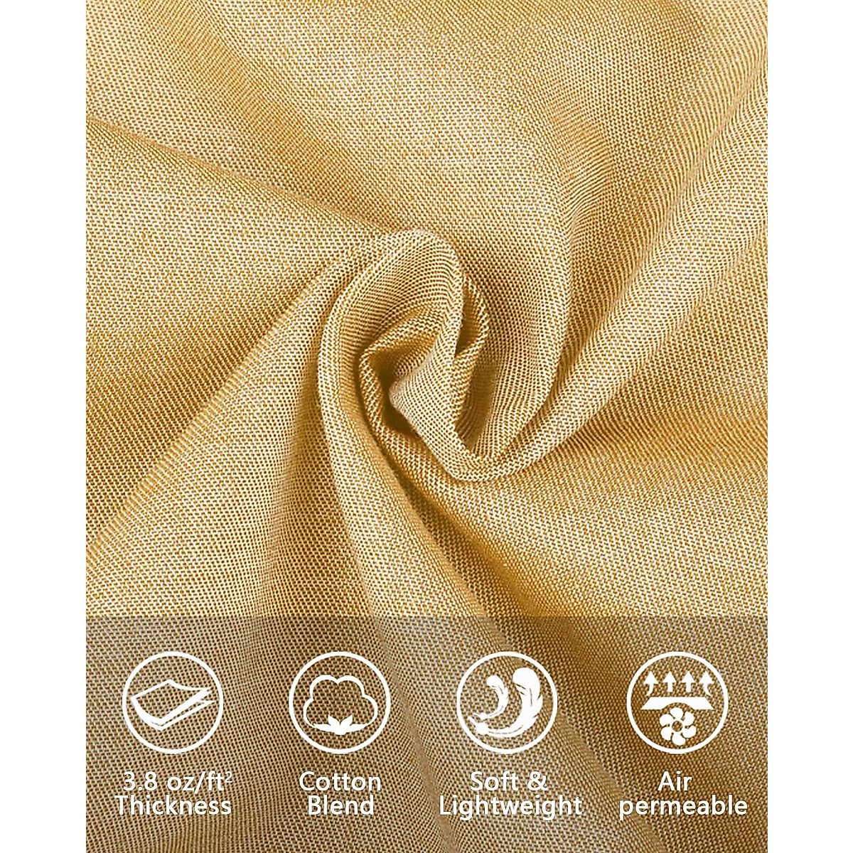 Fuinloth Women's Chambray Button Down Shirt, Long Sleeve Cotton Blouse, Long Jeans Tunic Top Light Orange Medium