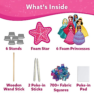 Skillmatics Poke-in Art - Magical Princesses, Easter Basket Stuffers, Mess-Free Fun for Kids, DIY Craft Kits, Creative Activity, Gifts for Girls & Boys Ages 4, 5, 6, 7, 8, 9
