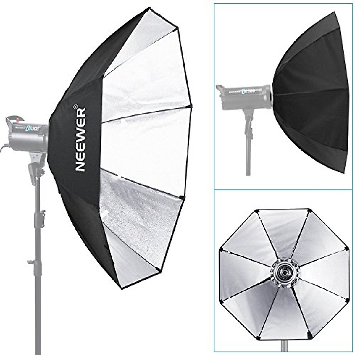 Neewer 24 inches/60 centimeters Octagon Softbox with Bowens Mount Speedring and Bag for Speedlite Studio Flash Monolight,Portrait and Product Photography