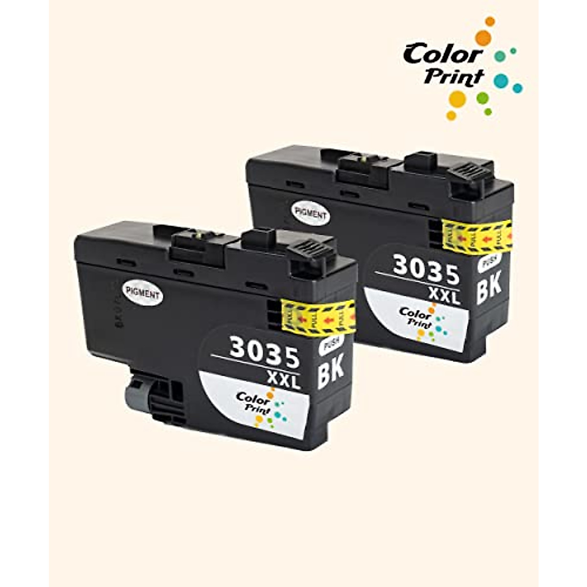 2-Pack ColorPrint Compatible Black Ink Cartridge LC3035XXL Replacement for Brother LC3035 XXL LC3033 LC3033XXL LC3035BK LC-3035BK Work wiht MFC-J815DW MFC-J805DWXL MFC-J805DW MFC-J995DW MFC-J995DWXL