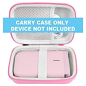 Baval Hard Carrying Case Replacement for Label Maker Machine NiiMbot D11 D110 Portable Wireless Bluetooth Label Printer (Pink)