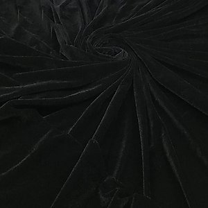 2 Size Black Velvet,Velvet - 90% Polyester Fiber 10% Spandex, Sold by Size, 162 cm Wide, Used for Sewing Home Decoration, Clothing, Skirts, Dresses and DIY handicrafts