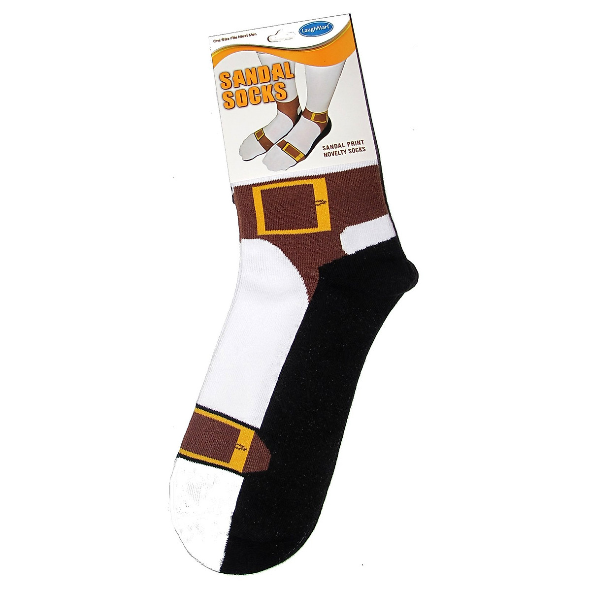 LAUGHMART Sandal Socks - Fun Fashion Faux Pas Socks for Men and Women - Hilarious Gift Idea