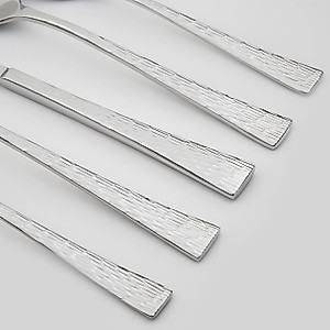 Cambridge Silversmiths Finnley Mirror 20-Piece Flatware Set, Service for 4,Silver