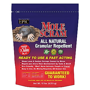 Enviro Pro 12010 Mole Scram Repellent Granular Bag, 10 Pounds