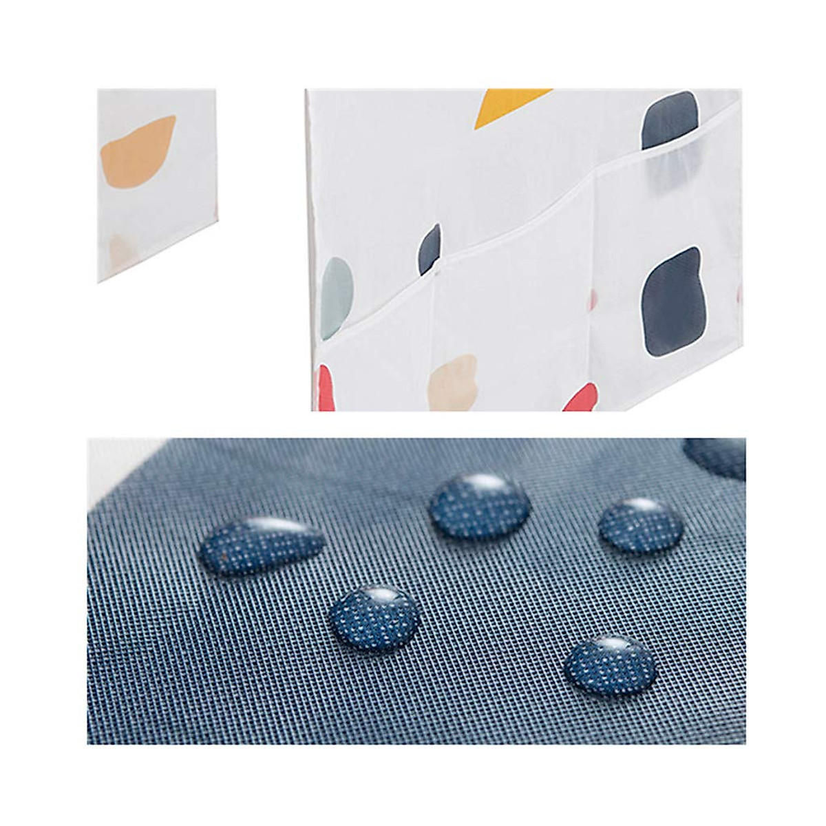 Kinteshun Fridge Dustproof Cover,Refrigerator Washing Machine Top Cover with Kitchenware Organizer Pockets