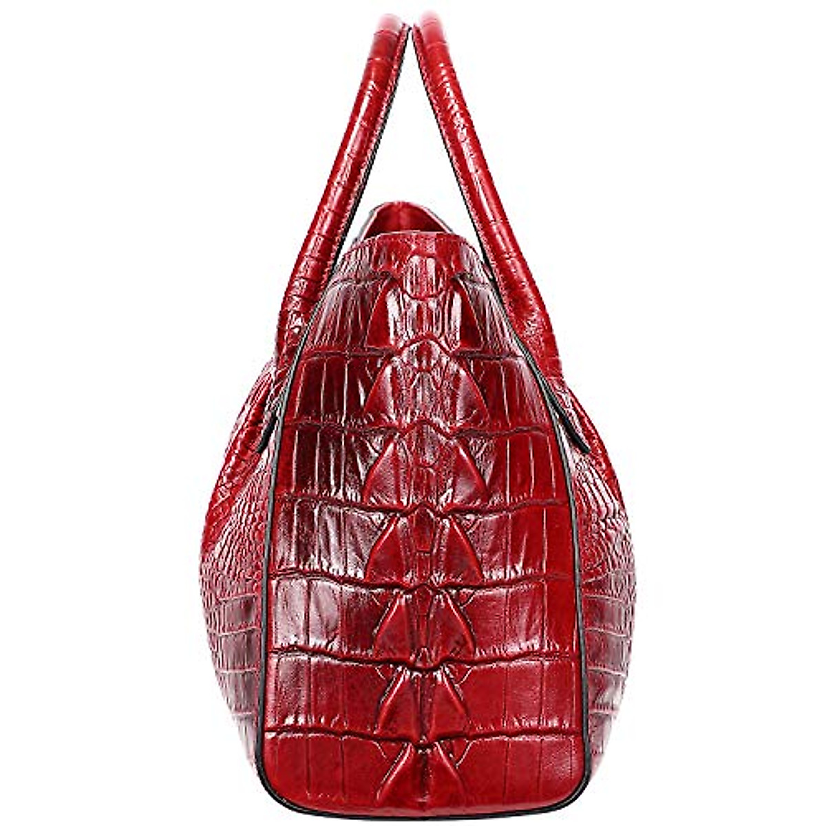 PIJUSHI Women Handbags Crocodile Purse Designer Top Handle Satchel Handbags For Women (5002A, Red)