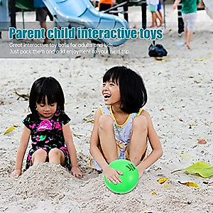 Toyvian Kids Toys 9pcs Kids Interactive Sand Toy Playing Outdoor Summer for Beach Balls Giant Games Play Pool Fun Inflatable Toys Beachball Water Blow Thickened Up Pvc Outdoor Toys