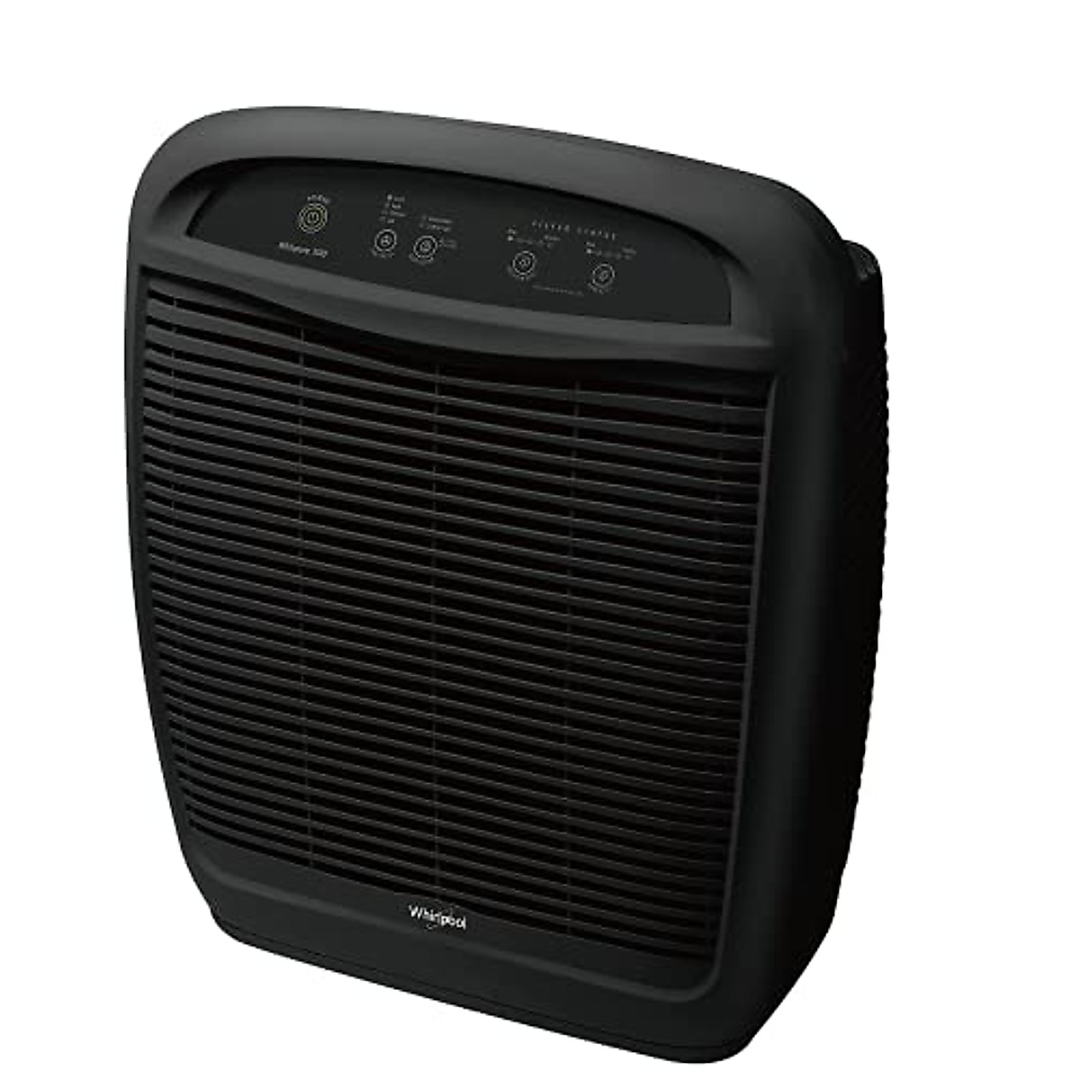 Whirlpool WP500B WP500 Whispure Air Purifier – 490 sq ft Filtration with True HEPA and Carbon Pre-Filter 8171434K, 1183054K. Compact Odor Allergen Eliminator (WP500B-Slate, Large, Slate Black