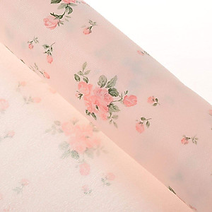 Non-Adhesive Drawer Shelf Liners Set of 2 Rolls Home Kitchen Cabinet Decorative Liners, Moisture-Proof, Beautiful Flower Pattern
