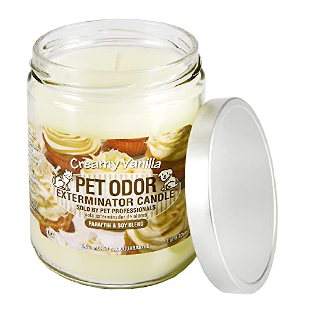 Specialty Pet Products Odor Exterminator Candle, Creamy Vanilla, 13 Ounce Jar (Pack of 2)