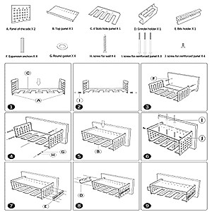 Riuog Power Tool Organizer, Removable combination Design Power Tool Holder,Heavy Power Tool Wall Mount Holder,Cordless drill Power Tool Shelf for Garage and Tool Room