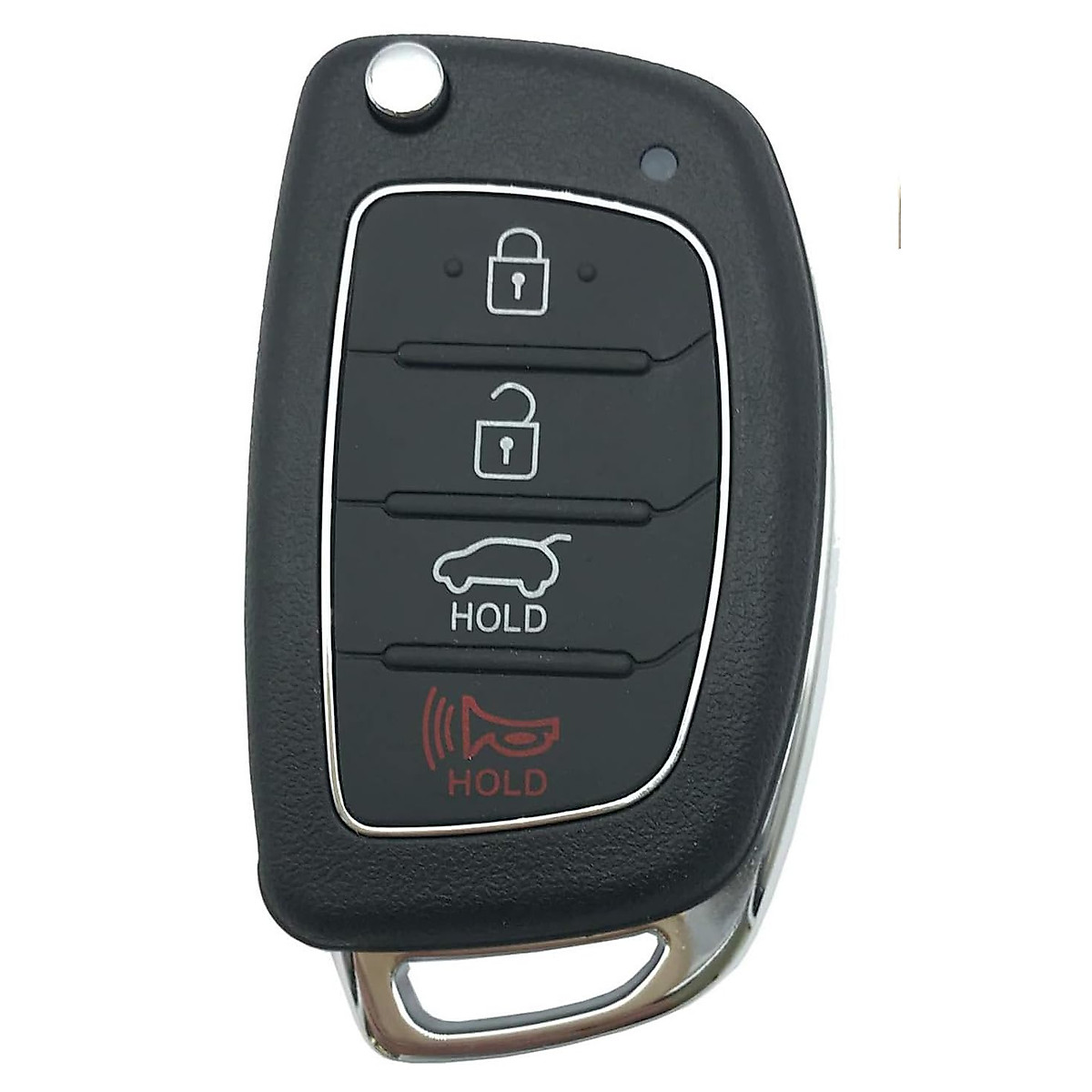 2PCS Replacement Keyless Entry Flip Folding Key Fob Case Shell fit for 2013 2014 2015 2016 Hyundai Santa fe Sonata Tucson Key Fob Cover