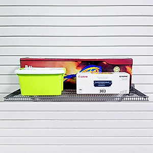 Baoz 2pcs Wall Shelf Kit Garage Storage Rack Heavy Duty Metal Carbon Steel Floating Shelf Mounted Ventilated Shelves for Slatwall(12x24in)