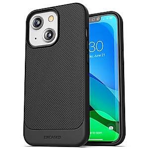 Encased Thin Armor Designed for iPhone 13 Mini Belt Clip Case, Slim Fit Phone Case with Holster (iPhone 13 Mini)