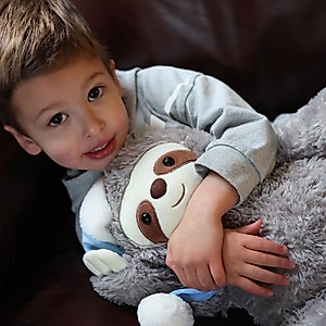 Thoughtful Sloth Plush Stuffed Animal - 16" Cotton Soft Cuddly Toy, Get Well Soon Care Package Gift for Kids, Teens & Adults