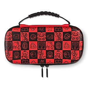 PowerA Protection Kit Lite -Red Super Mario Bros. Checkerboard - Nintendo Switch Case