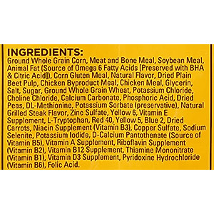 Pedigree with Tender Bites Complete Nutrition Adult Dry Dog Food, Chicken & Steak Flavor, 14 lb. Bag