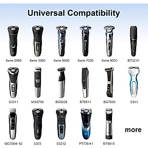 for Philips Norelco Power Charger HQ8505 Cable for Norelco Series 7000, 5000, 3000, 9000, 2000, MG7750, MG7790 Shaver, Beard Trimmer, 15V Electric Razor Charging Cable(Brush, LED Light)