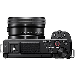 Sony ZV-E10 Mirrorless Alpha APS-C Vlog Camera Body and 16-50mm F3.5-5.6 Zoom Lens ILCZV-E10L/B Black Bundle with Deco Gear Photography Case + Extra Battery + Photo Video Software & Accessories Kit