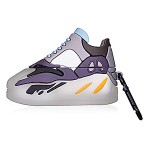 Jowhep Case for AirPod Pro 2019/Pro 2 Gen 2022 Cartoon Cute Silicone Cover with Keychain Fashion Funny Soft Skin for Air Pods Pro Girls Women Boys Kawaii Shell Fun Cases for AirPods Pro Luminous Shoes