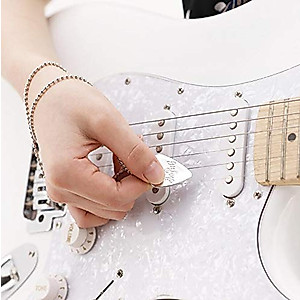 JUPPE Bronze Guitar Picks & Bass Picks, I'd Pick You Every Time Guitar Pick With Leather Case Birthday Music Gifts For Him Her or Couples (I'd Pick You Every Time)