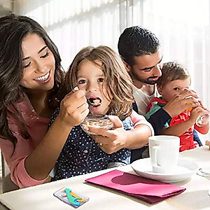 FAMILIFE Kid's Dental Floss Picks, Unflavored Tooth Pick Flossers Children with Portable Travel Cases Refills Pack, 204 Pcs