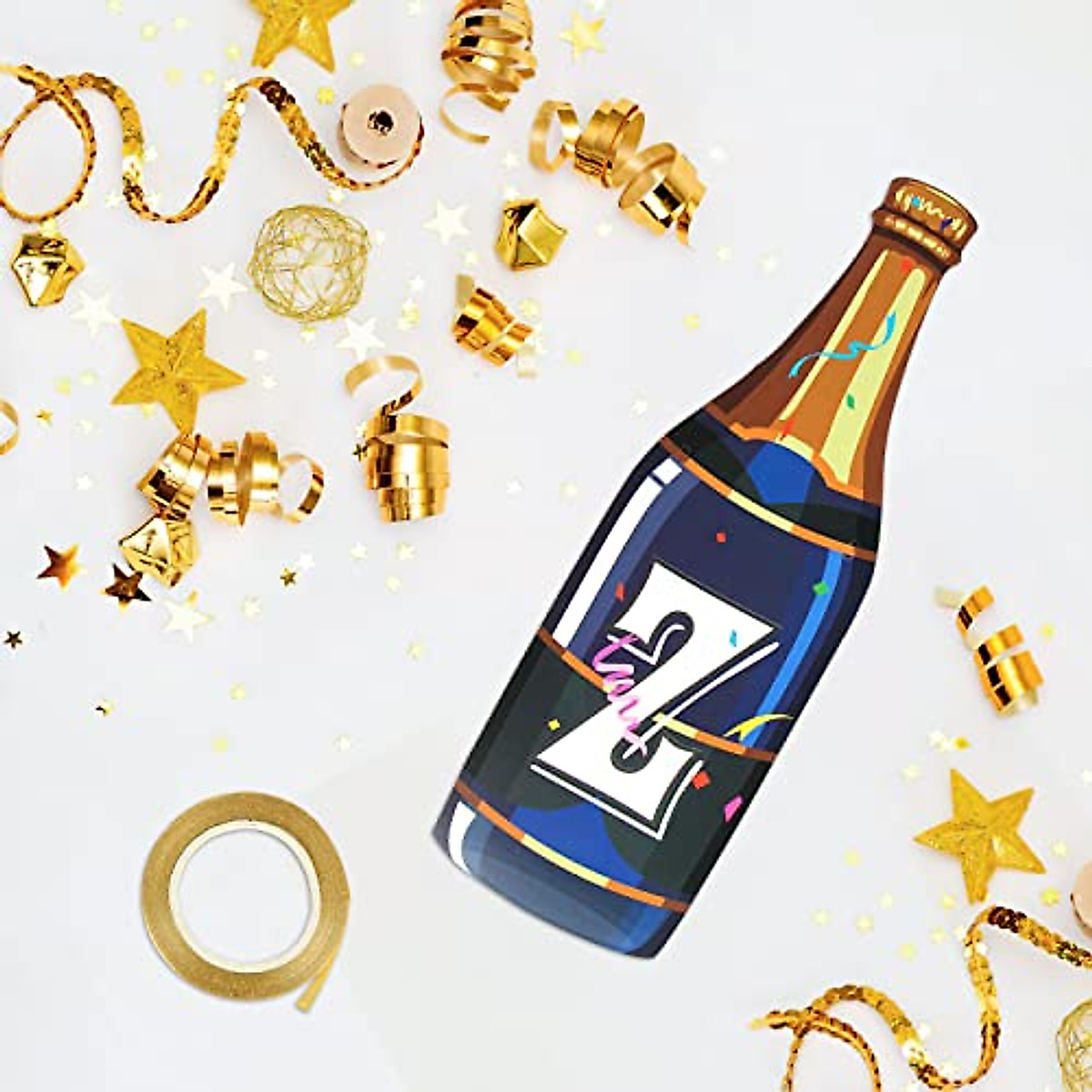 Dalaber Bottle Shape Feliz Cumpleanos Banner - Spanish Birthday Party Decorations - Fiesta Mexican Themed Birthday Party Decoration for Adults