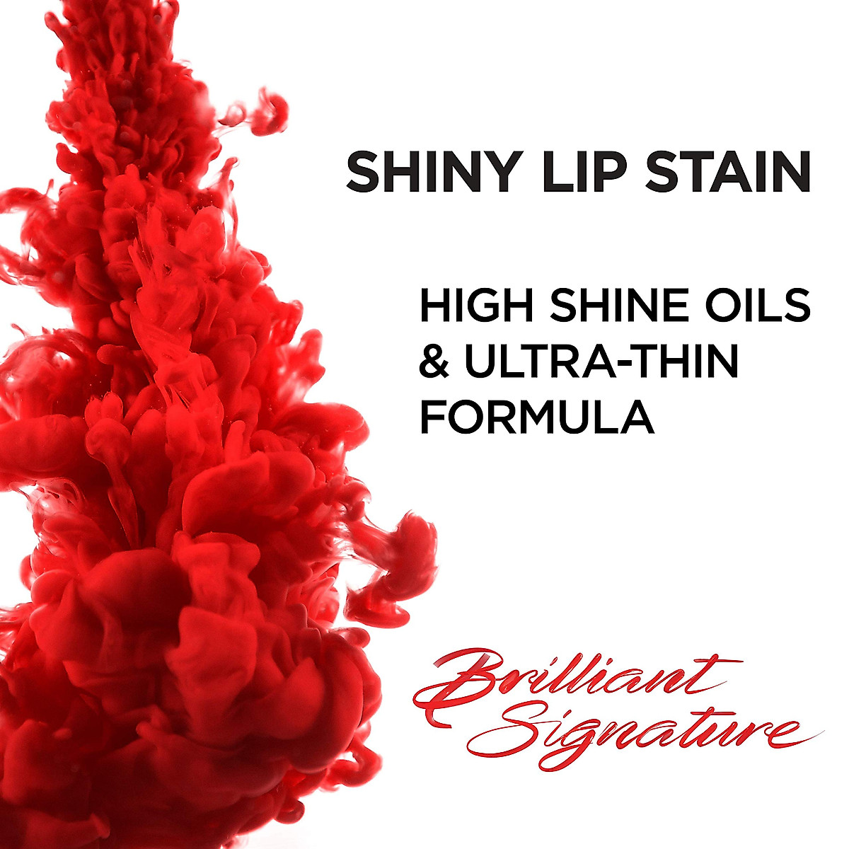 L'Oreal Paris Brilliant Signature Shiny Lip Stain Lipstick, Be Outstanding 0.21 Fl Oz.