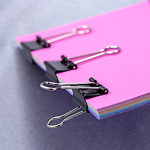 Officemate Small Binder Clips, Black, 12 Boxes of 1 Dozen Each (144 Total) (99020)