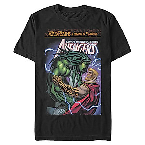 Marvel Big & Tall Classic She Hulk Avengers Dec18 Men's Tops Short Sleeve Tee Shirt, Black, Large