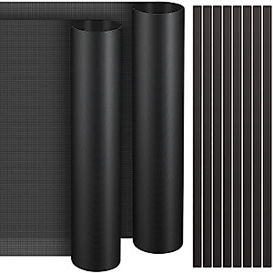 Woanger 2 Pcs 1000 x 300 mm DIY PC Case Dust Filter PC Fan Mesh Dust Filter PC PVC Dustproof Mesh Filter Cover with Magnetic Strip for Computer Chassis Speaker and More, 0.03 Inch Hole
