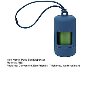 Libcflcc Dog Poop Bag Holder, Dog Poop Bag Dispenser, Pet Waste Bag Dispenser, Convenient Eco-friendly Solution for Pet Waste Management, Pet Waste Bag Holder White