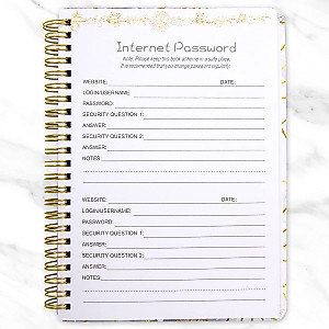 ceiba tree Address Book With Alphabetical Tabs (96 Pages) Password Book (24 Pages) Password Keeper Organizer Notebook Journal 8.25" X 6 "