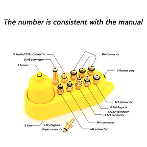 YAKAMOZ MTB Bike Hydraulic Disc Brake Bleed Kit Bicycle Brakes DOT Oil Bleed Tool for Shimano Magura Tektro Sram Avid Hayes Mountain Bike Brakes Repair Tools