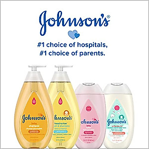 Johnson's Head-To-Toe Gentle Baby Body Wash & Shampoo, Tear-Free, Sulfate-Free & Hypoallergenic Bath Wash & Shampoo for Baby's Sensitive Skin & Hair, Washes Away 99.9% Of Germs 27.1 fl. oz