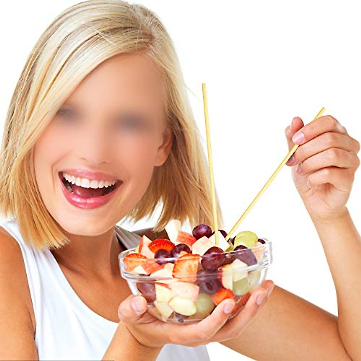 Hysagtek 400 Pcs Wood Skewers 6 Inch Bamboo Skewers Fruit Skewers Chocolate Fountain Sticks Fondue Sticks for Appetizer, BBQ, Cocktail, Kabob, Chocolate Fountain, Barbecue, Party