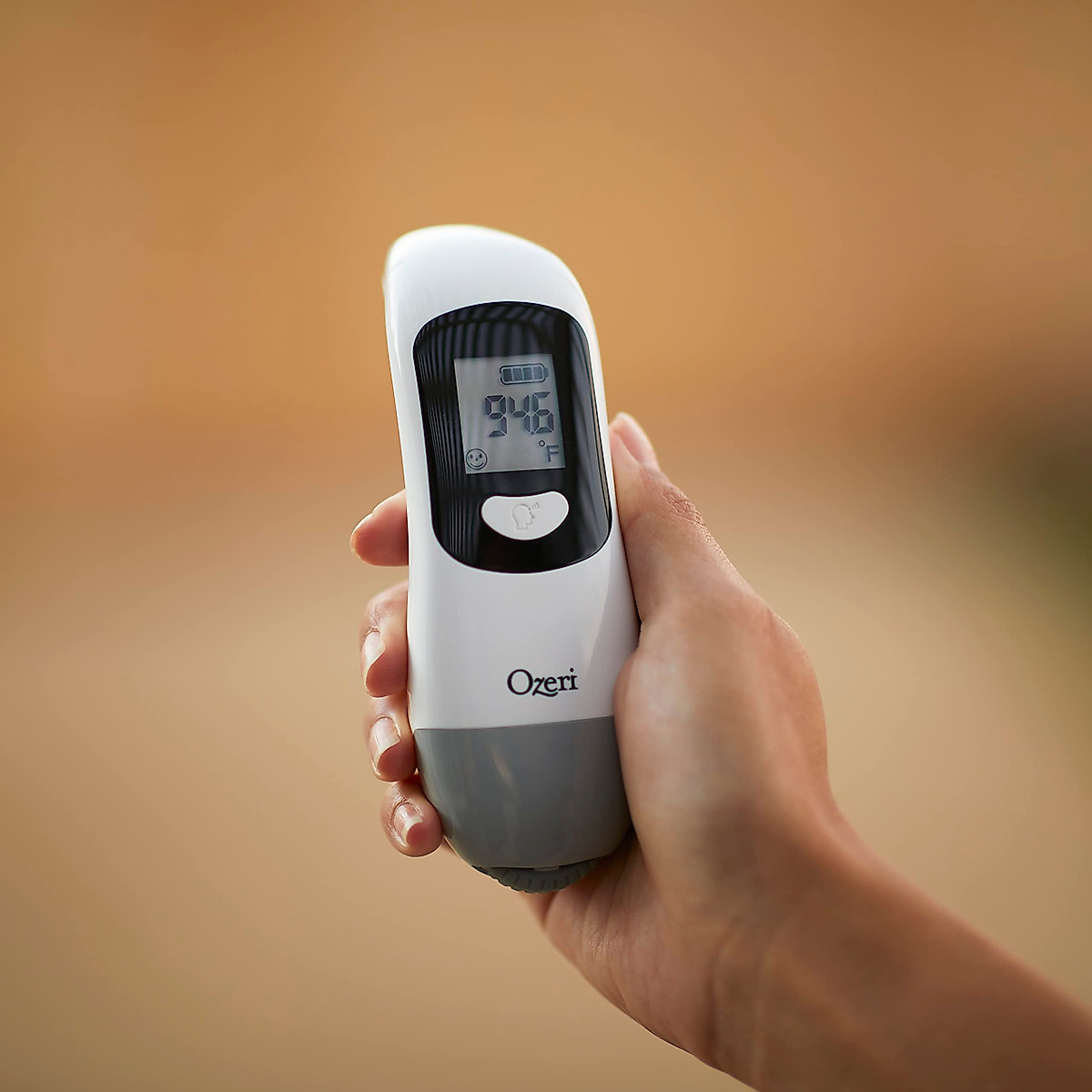 Ozeri Kinetic Non-Contact Forehead Thermometer with Battery-Free Infrared Technology