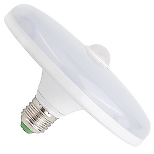 Motion Sensor Light Bulbs, 18W (150W Equivalent) E26 1500LM Motion Detector Dusk to Dawn LED Ceiling Light Bulb Automatic On Off Led Bulb for Garage, Porch, Basement, Hallway, Frontdoor - Cool White