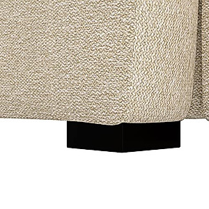 Hillsdale York Upholstered Modern Sectional Sofa Fabric Couch, Sand