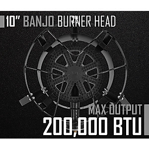 Concord Banjo 16” Single Propane Burner; 200,000BTU 1 Burner Portable Gas Stove