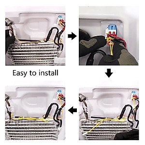 DA32-00006W 4PCS Defrost Temperature Sensor for Samsung Refrigerator RB1944SL RB215LABP RS253BASB RS255BASB RS2577BB RS253BABB by GRABOTE