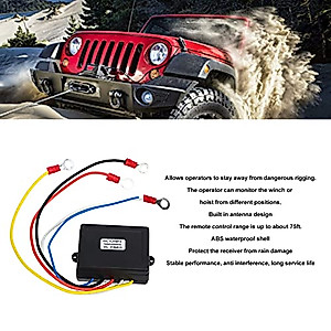 Winch Wireless Remote,KIMISS 12V 24V Wireless Winch Remote Control Switch Receiver Kit Universal for Truck ATV SUV