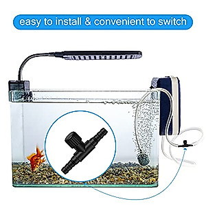 30 Pieces Aquarium Air Valve, Air Pump Control Valves Air Pump Single Way Plastic Air Flow Control Regulator for 4 mm Hose Air Line Tubing Connector