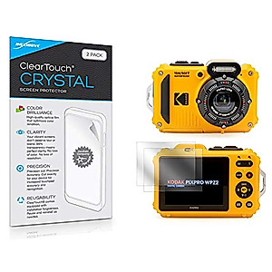 BoxWave Screen Protector Compatible with Kodak PixPro WPZ2 (Screen Protector by BoxWave) - ClearTouch Crystal (2-Pack), HD Film Skin - Shields from Scratches for Kodak PixPro WPZ2