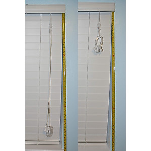 Iba Innovations Blind Cord Winder - No Wall Damage Safety Blind Cord Wrap Cleat Alternative (Clear, 2 - Pack)